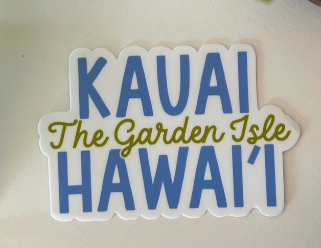 Kauai Hawaii Sticker | Hawaiian Island Sticker – Ohana Shop Kauai