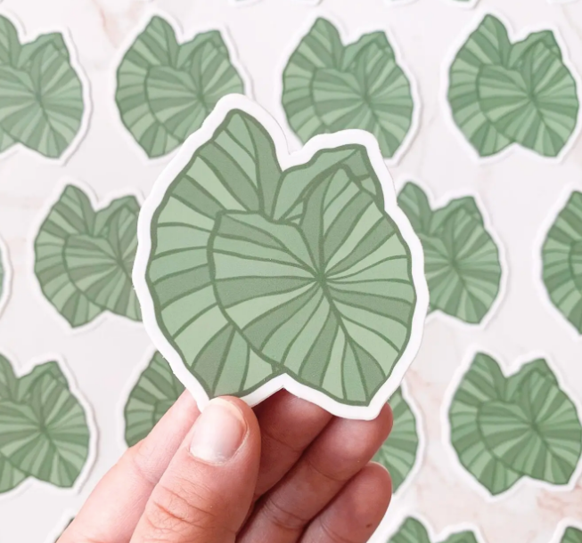 Kalo Lau Sticker – Ohana Shop Kauai